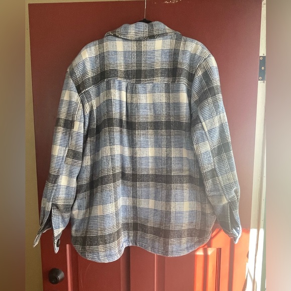 Hurley | Jackets & Coats | Brand New Hurley Blue Plaid Lined Shaket ...